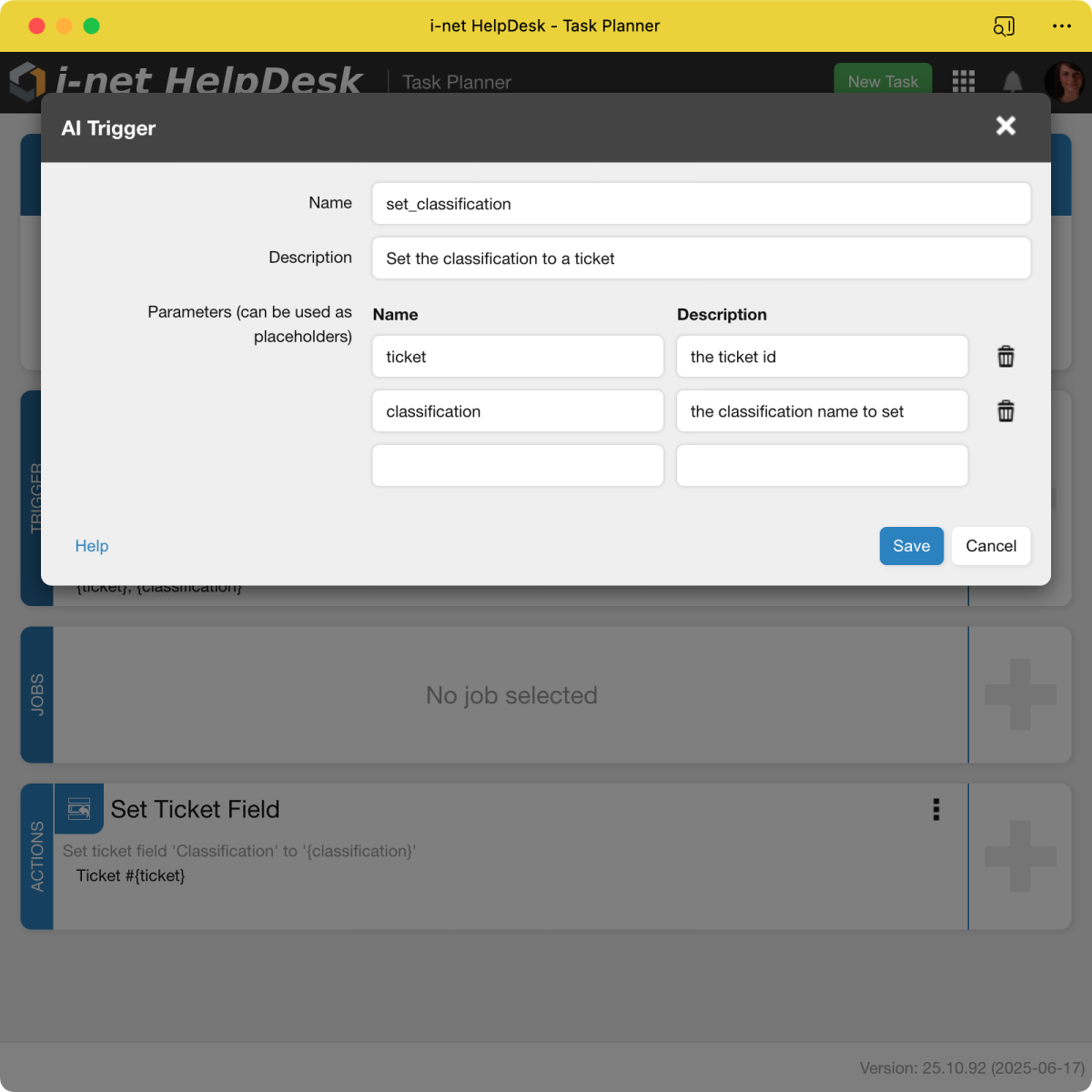 i-net Clear Reports - Help - AI Trigger