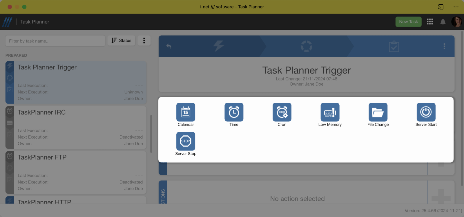 i-net Clear Reports - Help - Trigger